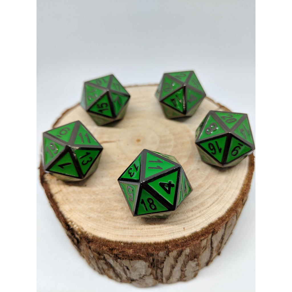 Dice Hoard: Metal D20 Set - Set 08 – Table Top Warfare