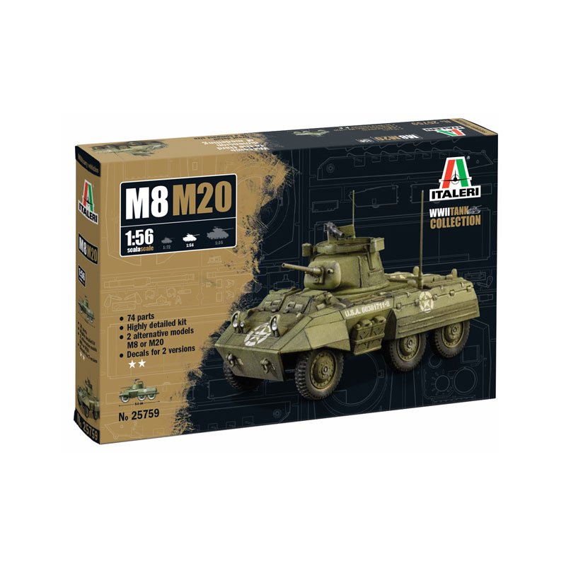 Italeri - American: M8/M20 Greyhound – Table Top Warfare