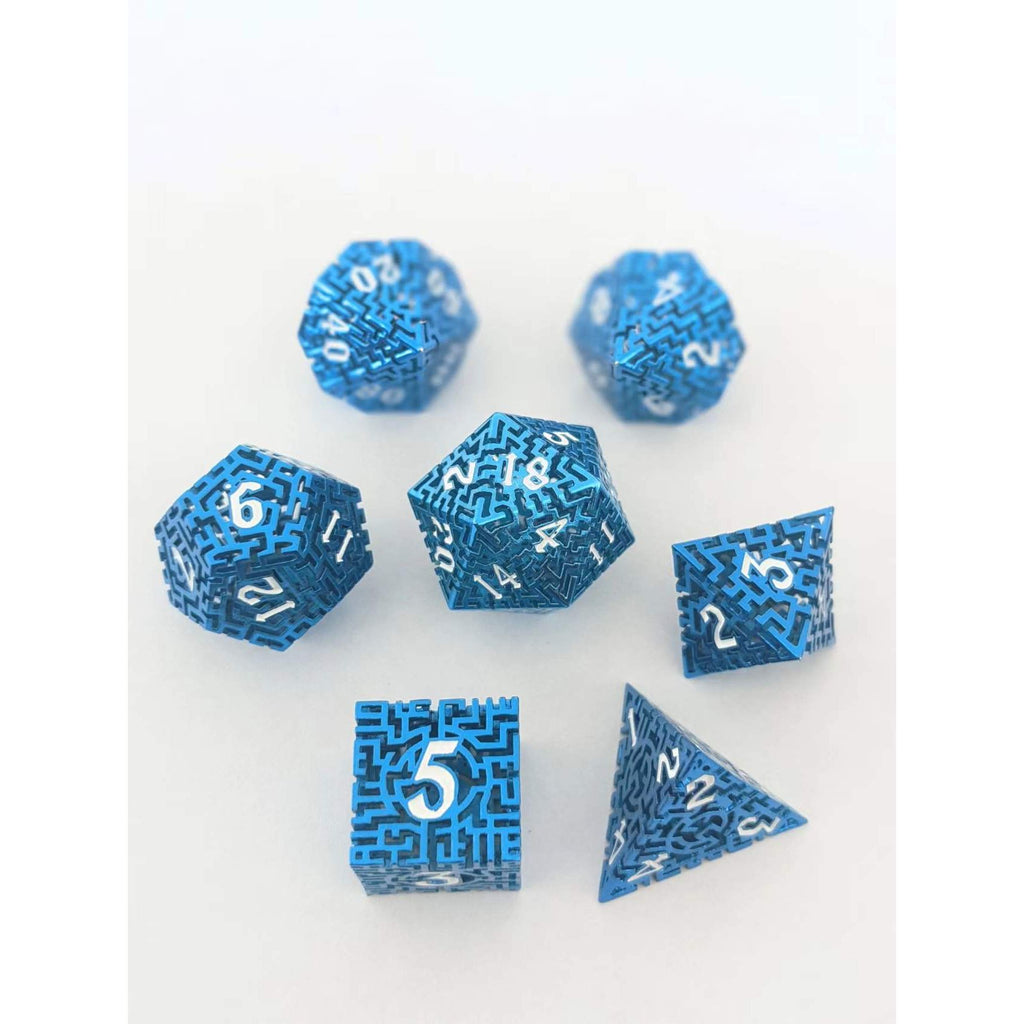 Dice Hoard: Metal Hollow 7-Dice Set - Set 32 – Table Top Warfare
