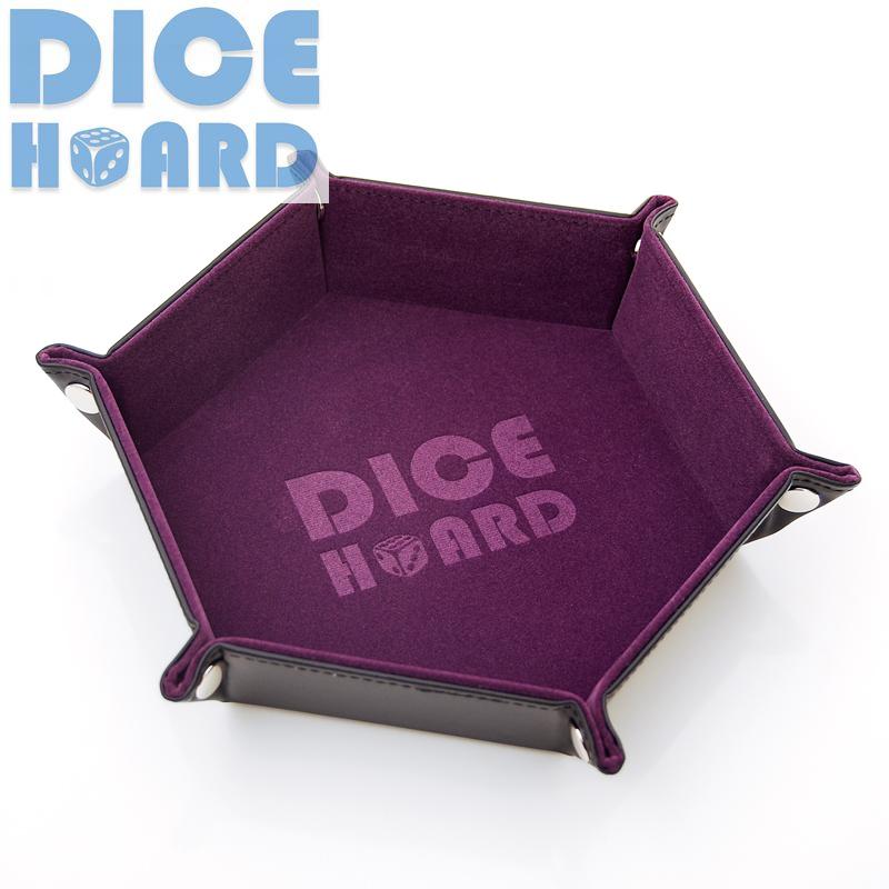 Dice Hoard: Hex Dice Tray - Purple – Table Top Warfare