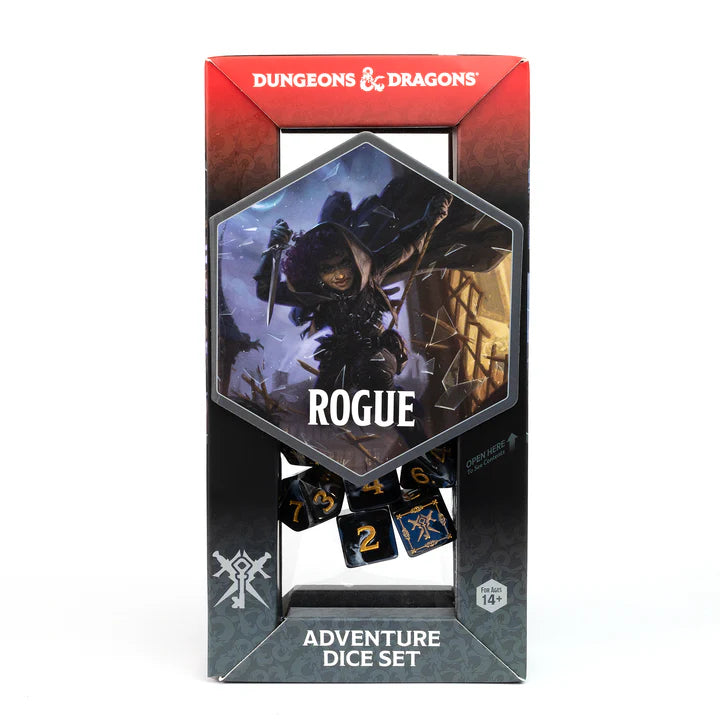Sirius Dice - D&D Adventure Dice - Rogue - Black – Table Top Warfare