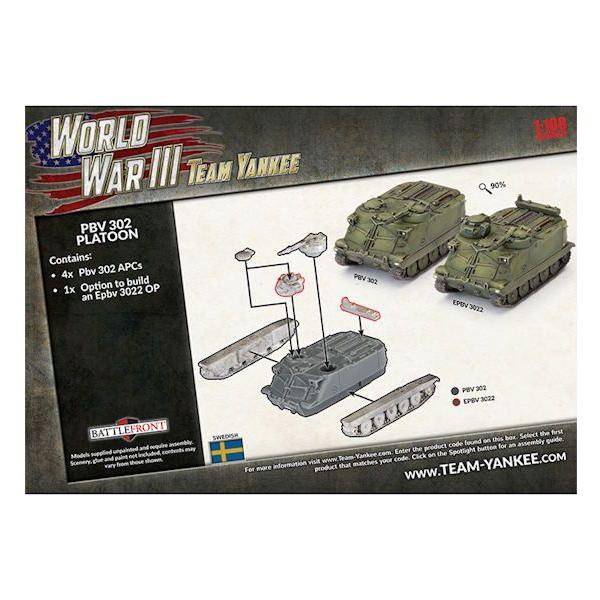 Team Yankee - Swedish: PBV 302 Platoon (x4) – Table Top Warfare