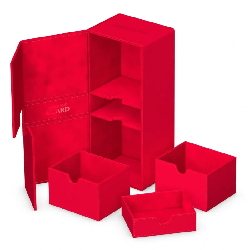 Ultimate Guard - XenoSkin Twin FlipnTray 266+: Red – Table Top Warfare