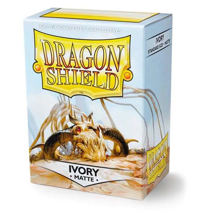 Dragon Shield - Standard Size Sleeves: Matte - Ivory – Table Top Warfare
