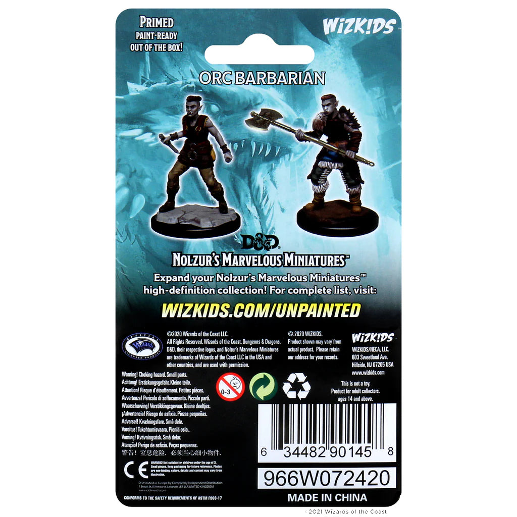 Dungeons & Dragons - Nolzurs Marvelous Miniatures: Orc Female Barbaria ...