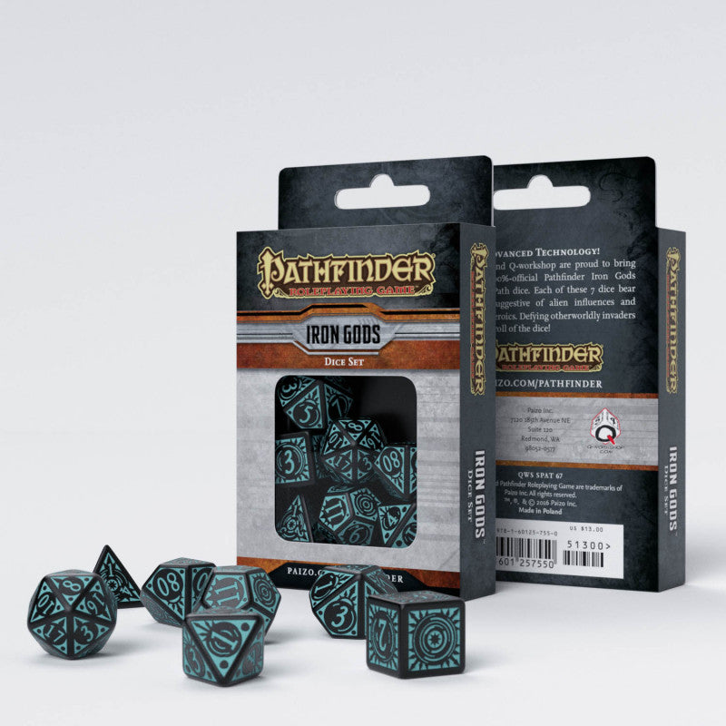Q Workshop - 7pc RPG Dice Set: Pathfinder - Iron Gods – Table Top Warfare