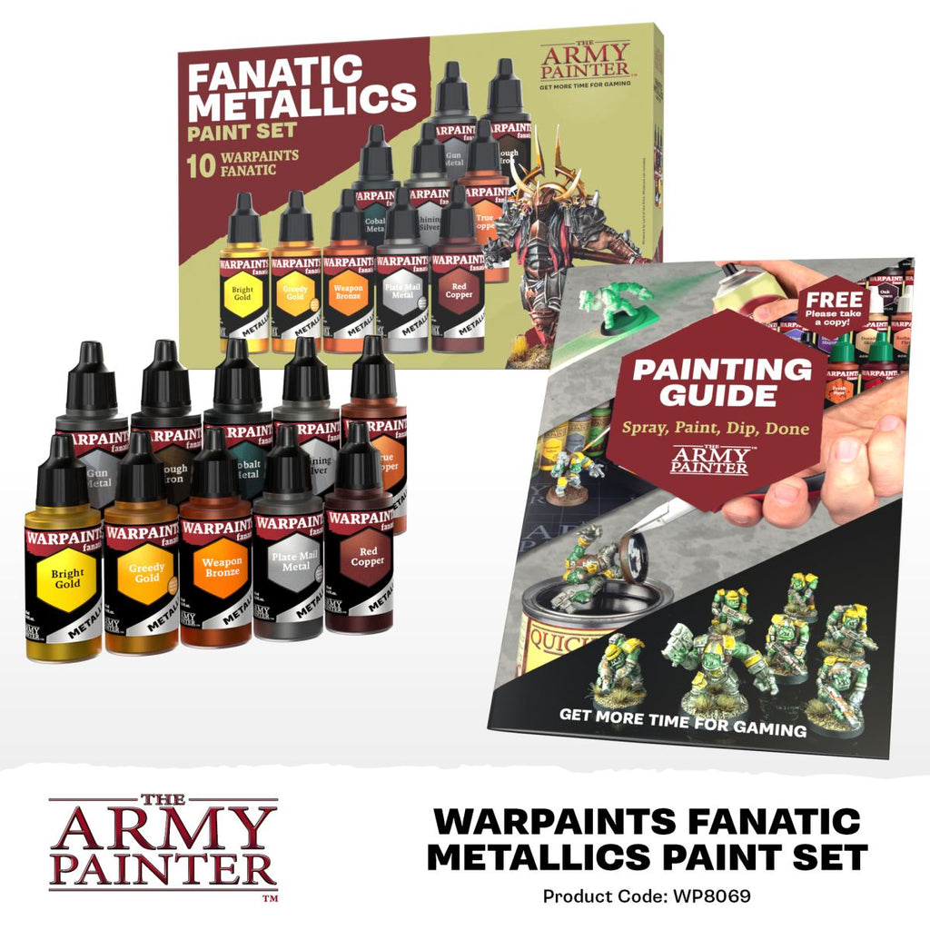The Army Painter - Paint Set: Warpaints Fanatic Metallics Paint Set ...