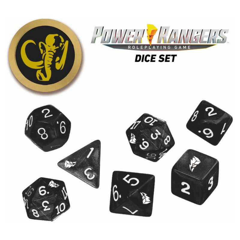 Power Rangers Rpg Black Dice Set – Table Top Warfare