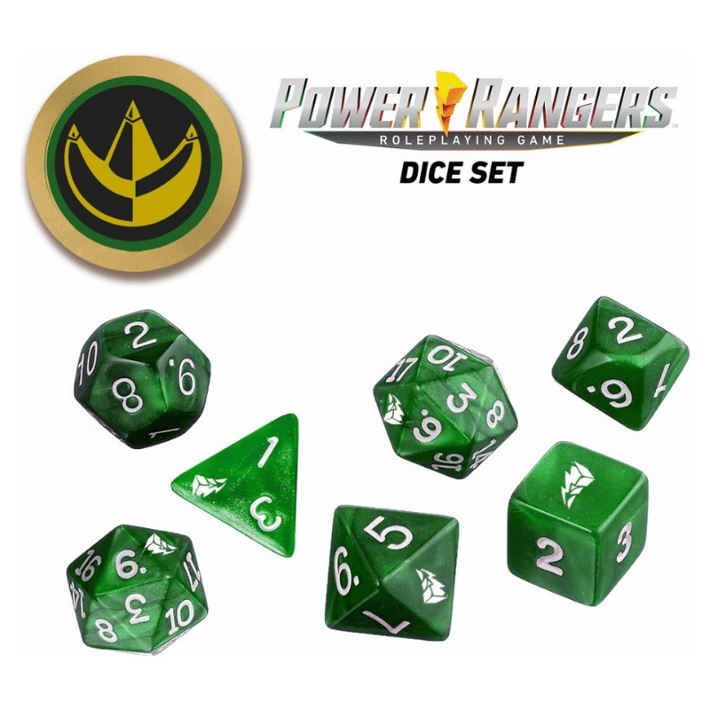 Power Rangers Rpg Green Dice Set – Table Top Warfare