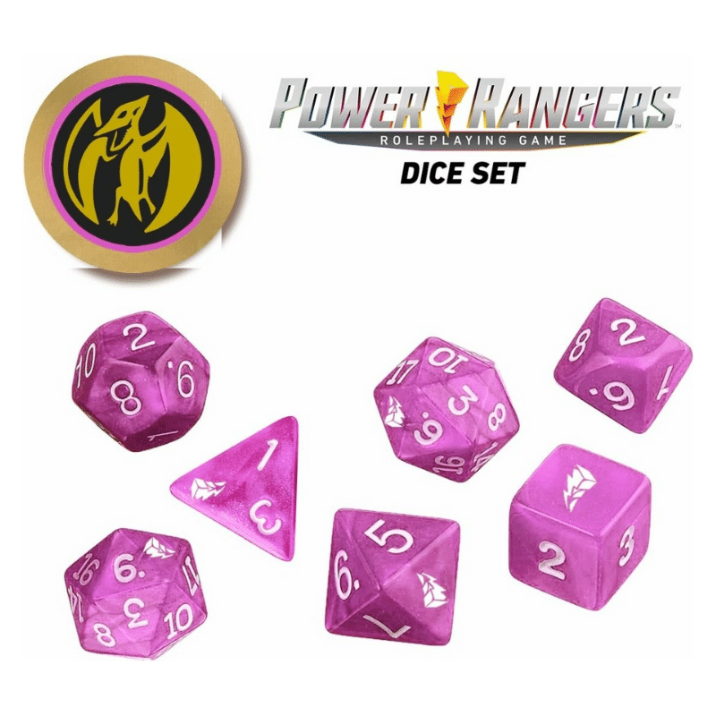 Power Rangers Rpg Pink Dice Set – Table Top Warfare